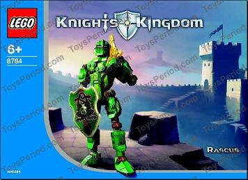 LEGO 8784-1 Rascus (USA Version with 3 Cards) Instructions and Parts List