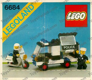 LEGO 6684 Police Patrol Squad Instructions and Parts List