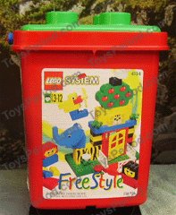 LEGO 4134 Large Freestyle Bucket, 3 Plus Instructions and Parts List