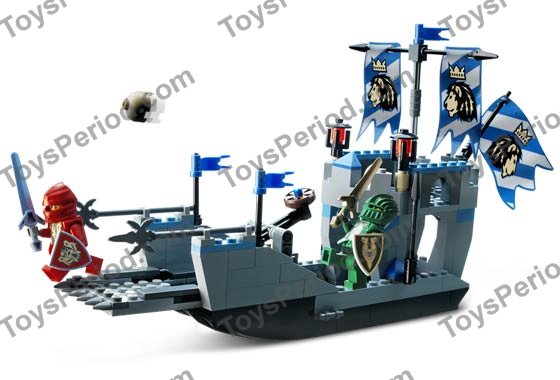 LEGO 8801 Knights' Attack Barge Instructions and Parts List