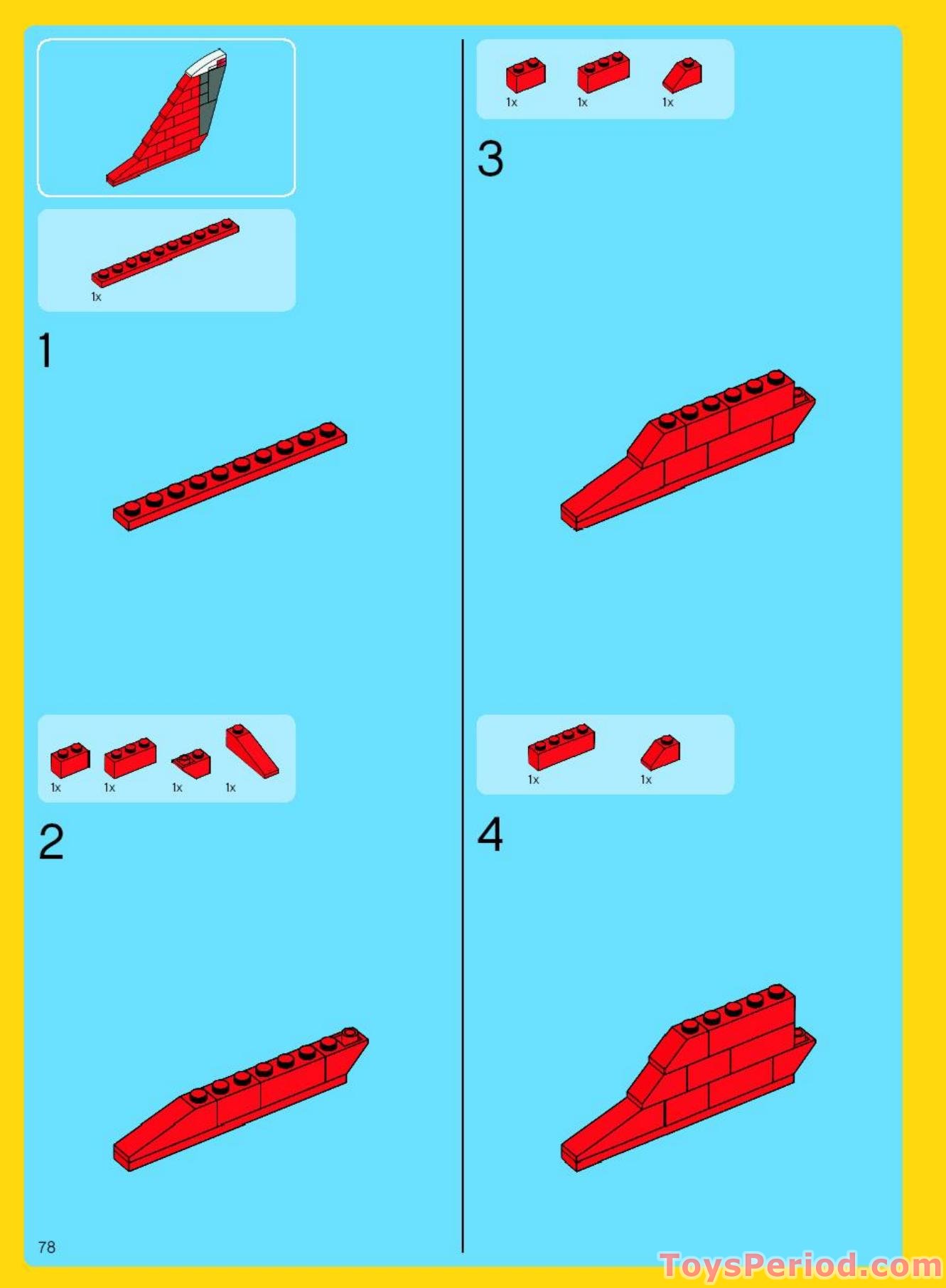 LEGO 5892 Sonic Boom Instructions and Parts List