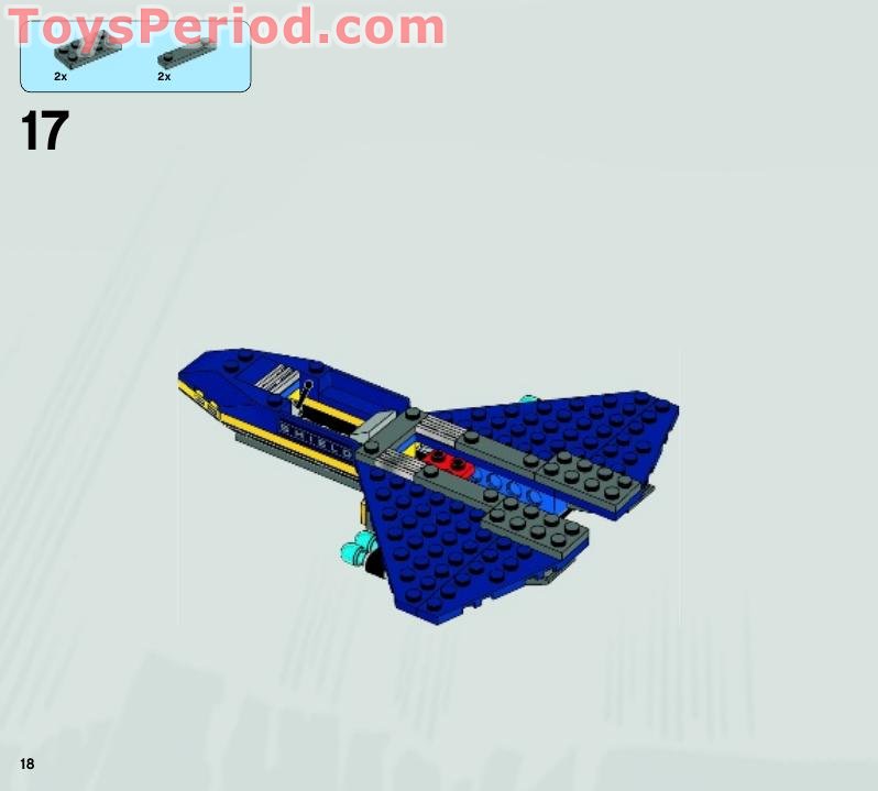 LEGO 6868 Hulk's Helicarrier Breakout Instructions and Parts List