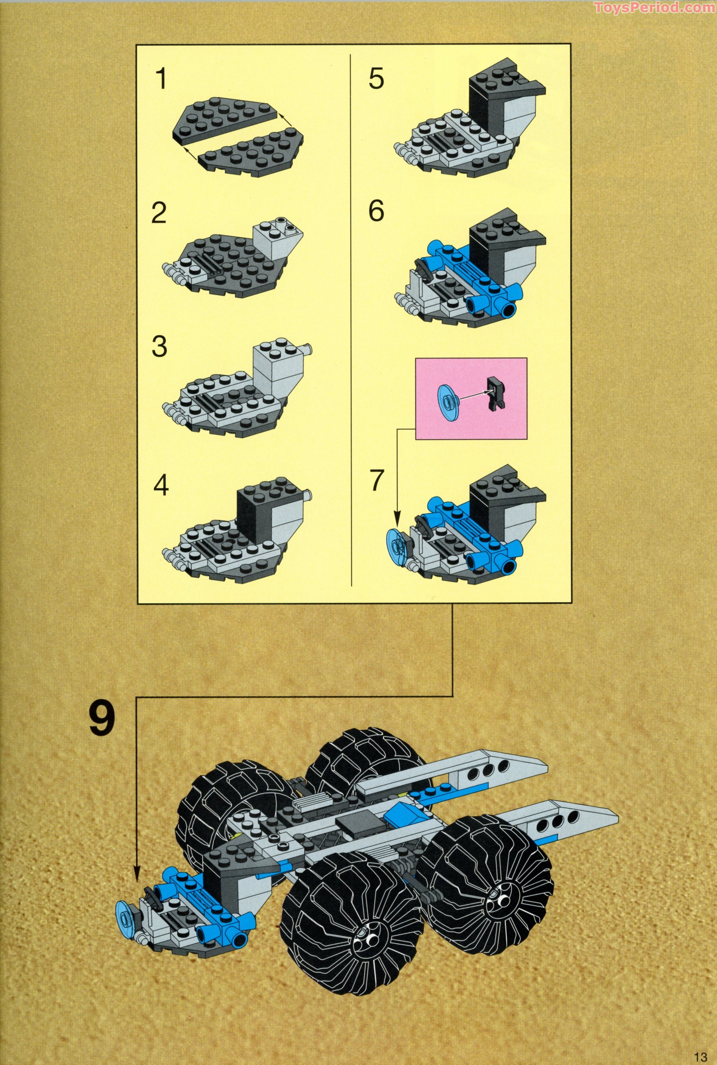 LEGO 6991 Monorail Transport Base Instructions and Parts List