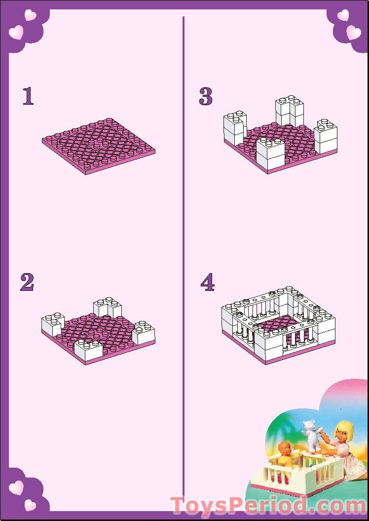 LEGO 5895 Belville Family Villa Instructions and Parts List