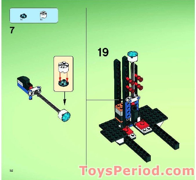 LEGO 7644 MX-81 Hypersonic Operations Aircraft Instructions and Parts List