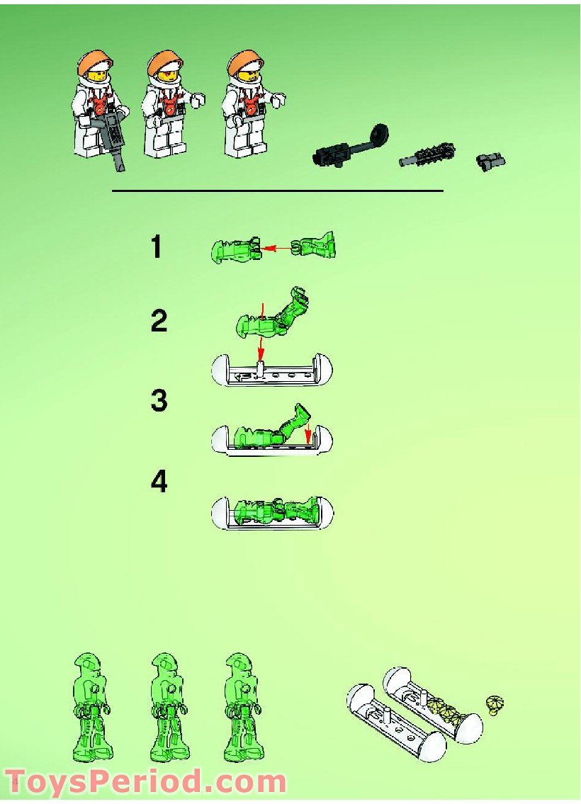 LEGO 7690 MB-01 Eagle Command Base Instructions and Parts List