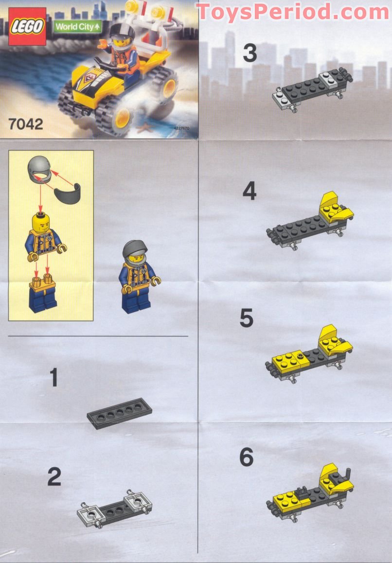 LEGO 7042 Dune Patrol Instructions and Parts List