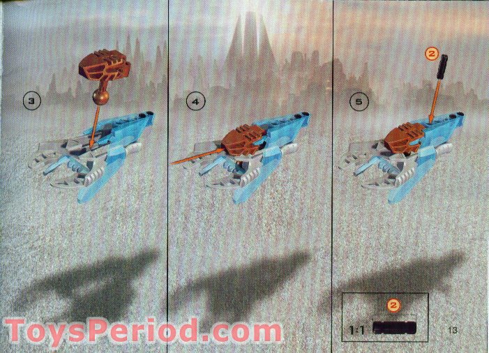 LEGO 8617-1 Vahki Zadakh Instructions and Parts List