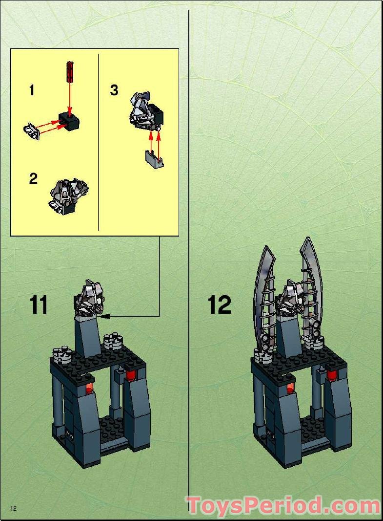 LEGO 8758 Tower of Toa Instructions and Parts List
