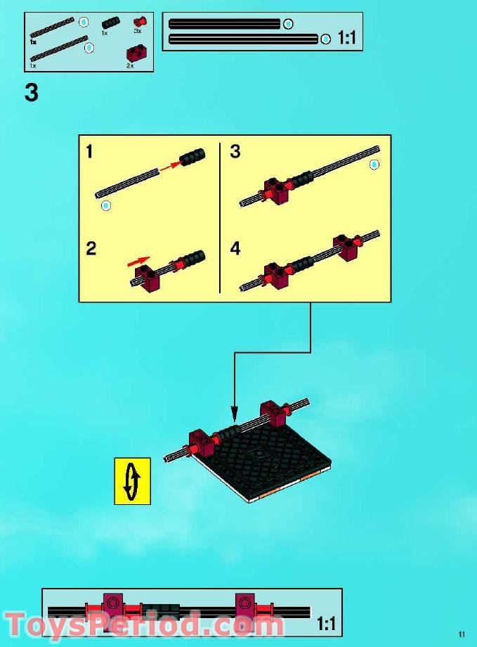LEGO 8107 Fight for the Golden Tower Instructions and Parts List