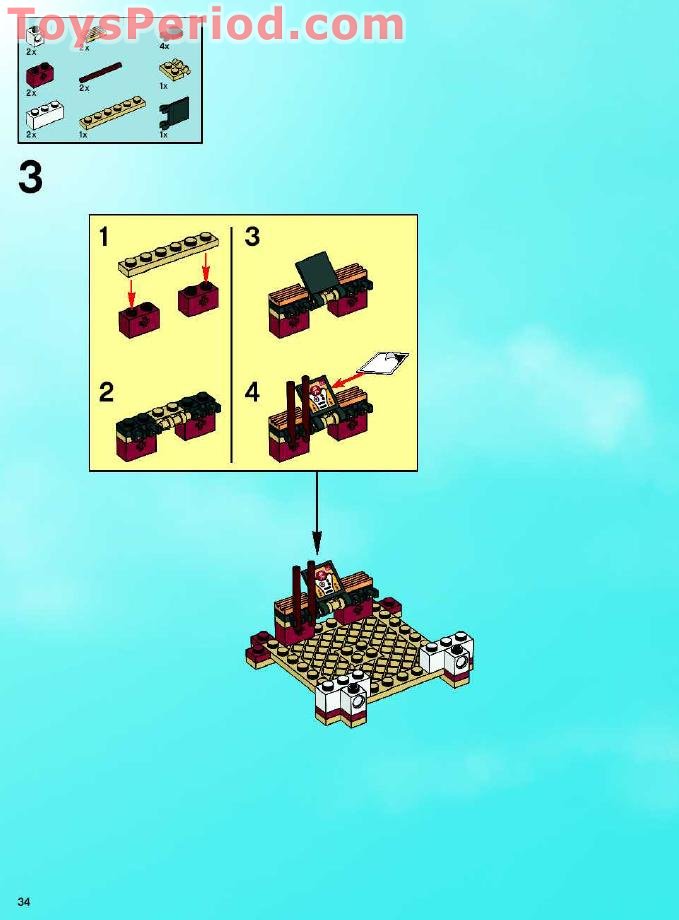 LEGO 8107 Fight for the Golden Tower Instructions and Parts List