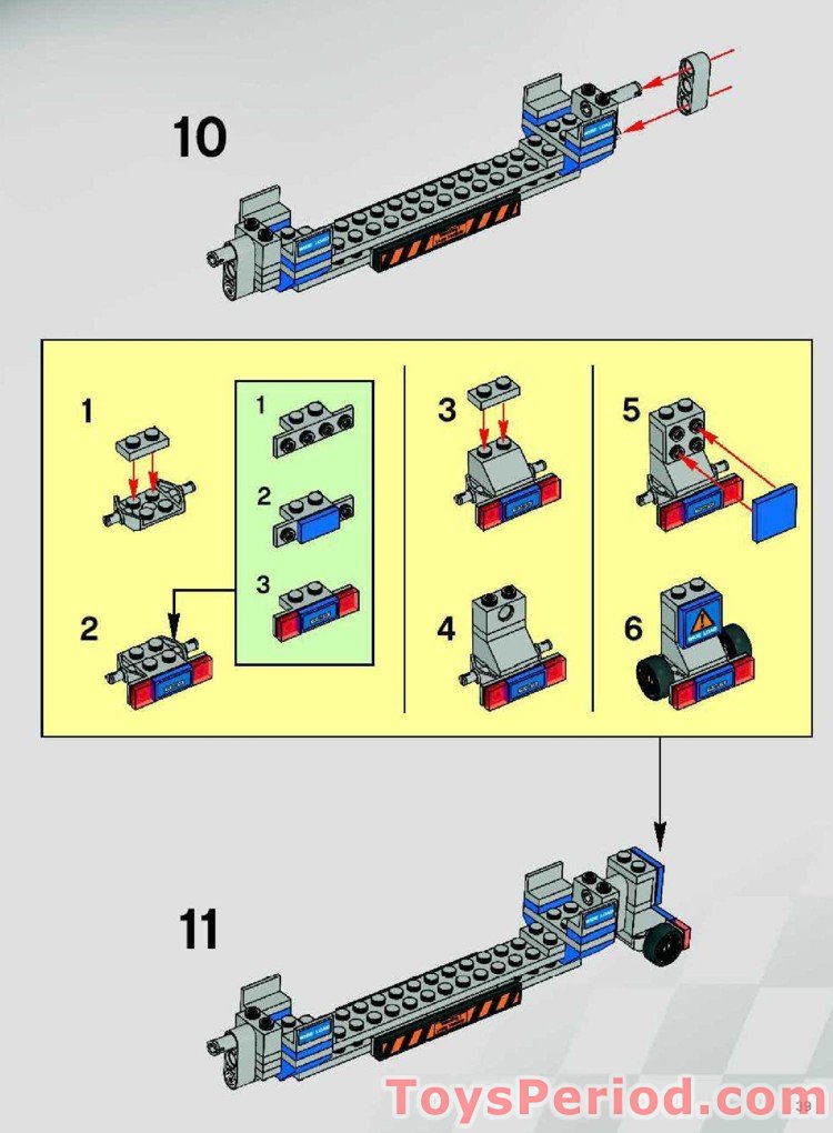 LEGO 8147 Bullet Run Instructions and Parts List