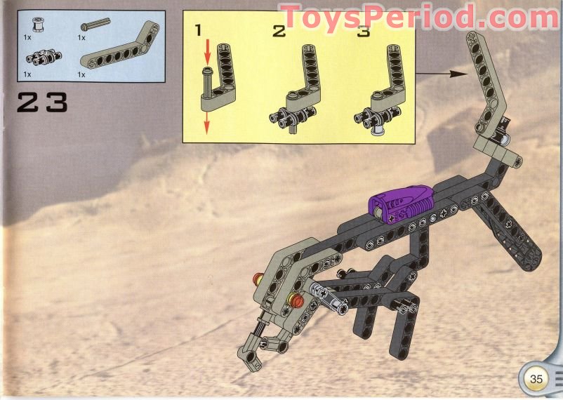 LEGO 8548 Nui-Jaga Instructions and Parts List