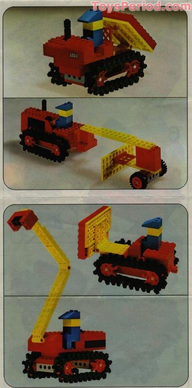 LEGO 813-2 Gear Bulldozer Set Instructions and Parts List