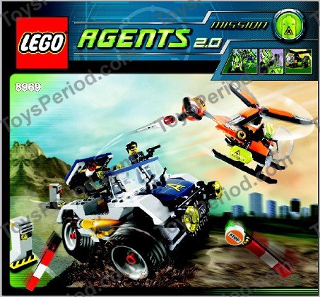 LEGO 8969 4-Wheeling Pursuit Set Parts List