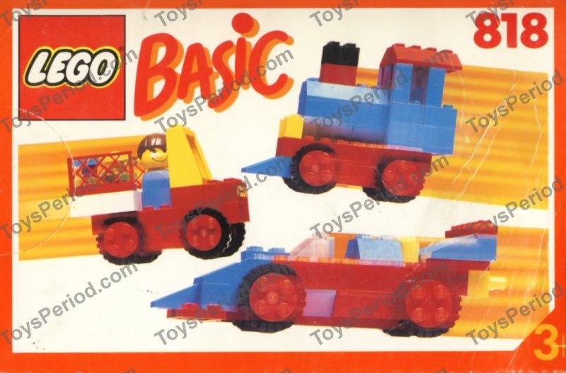 LEGO 818 Pullback Motor, Red Set Parts List