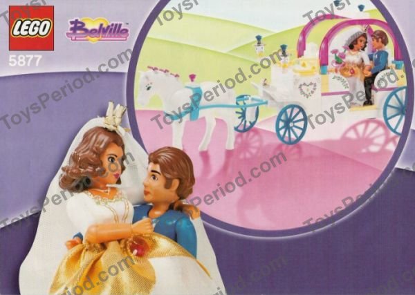 LEGO 5877 Bryllupskareten (Wedding Coach) Instructions and Parts List