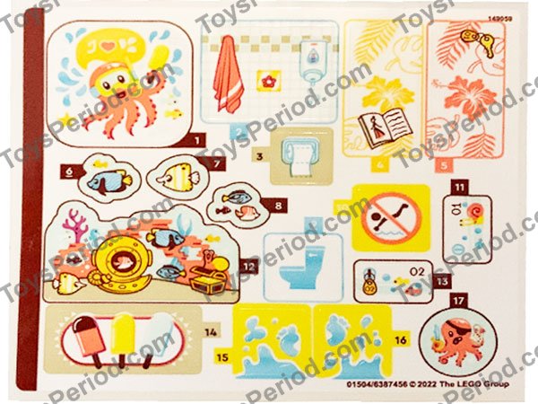 LEGO Sets with Part 41720stk01 Sticker Sheet for Set 41720 - (01504/ ...