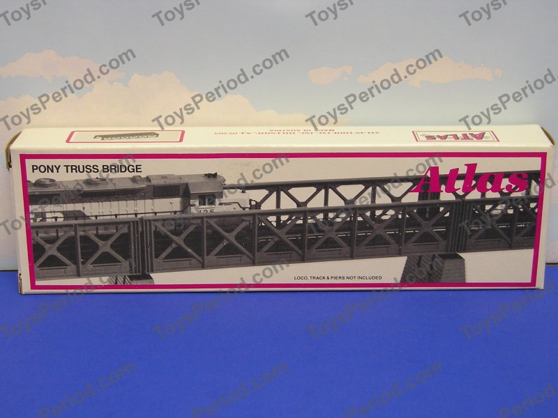 HO Track - Atlas 886 HO Pony Truss Bridge Kit Nickel Silver - New