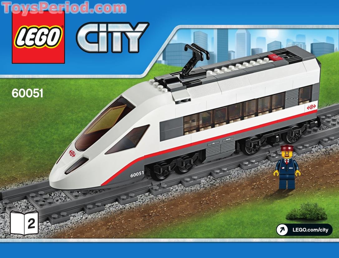 LEGO 60051 High-speed Passenger Train Instructions and Parts List
