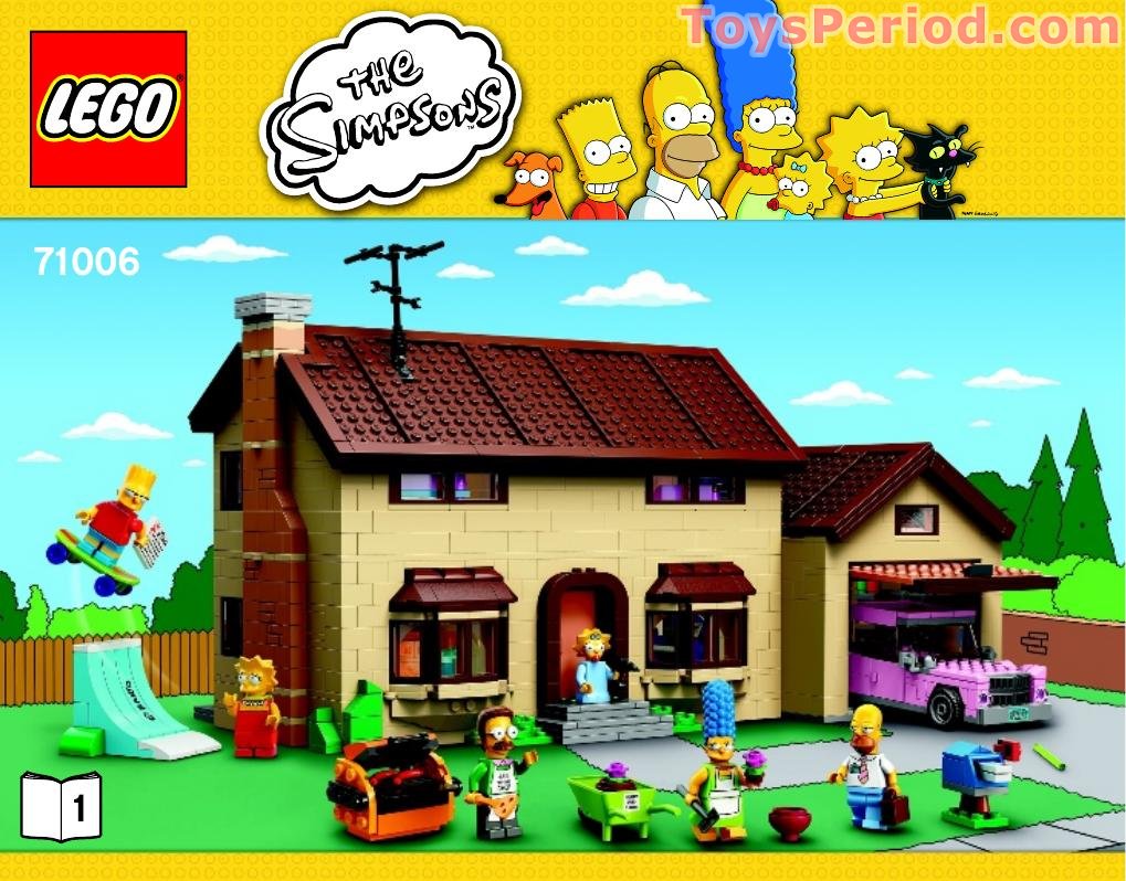 LEGO 71006 The Simpsons House Instructions and Parts List