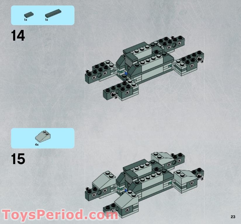 LEGO 7869 Battle for Geonosis Instructions and Parts List