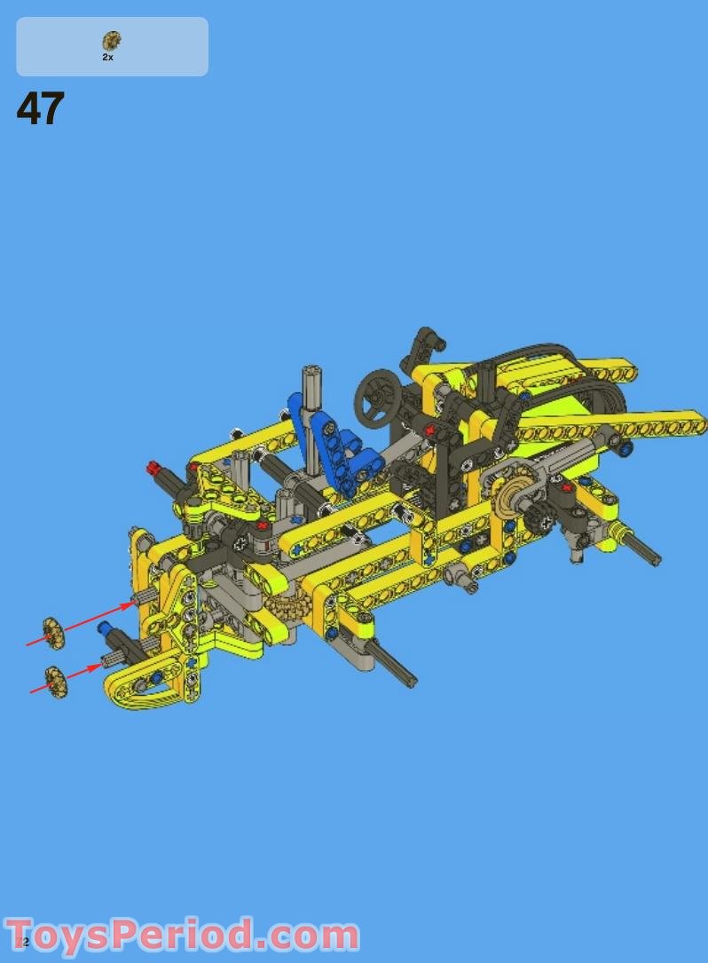 LEGO 8069 Backhoe Loader Instructions and Parts List