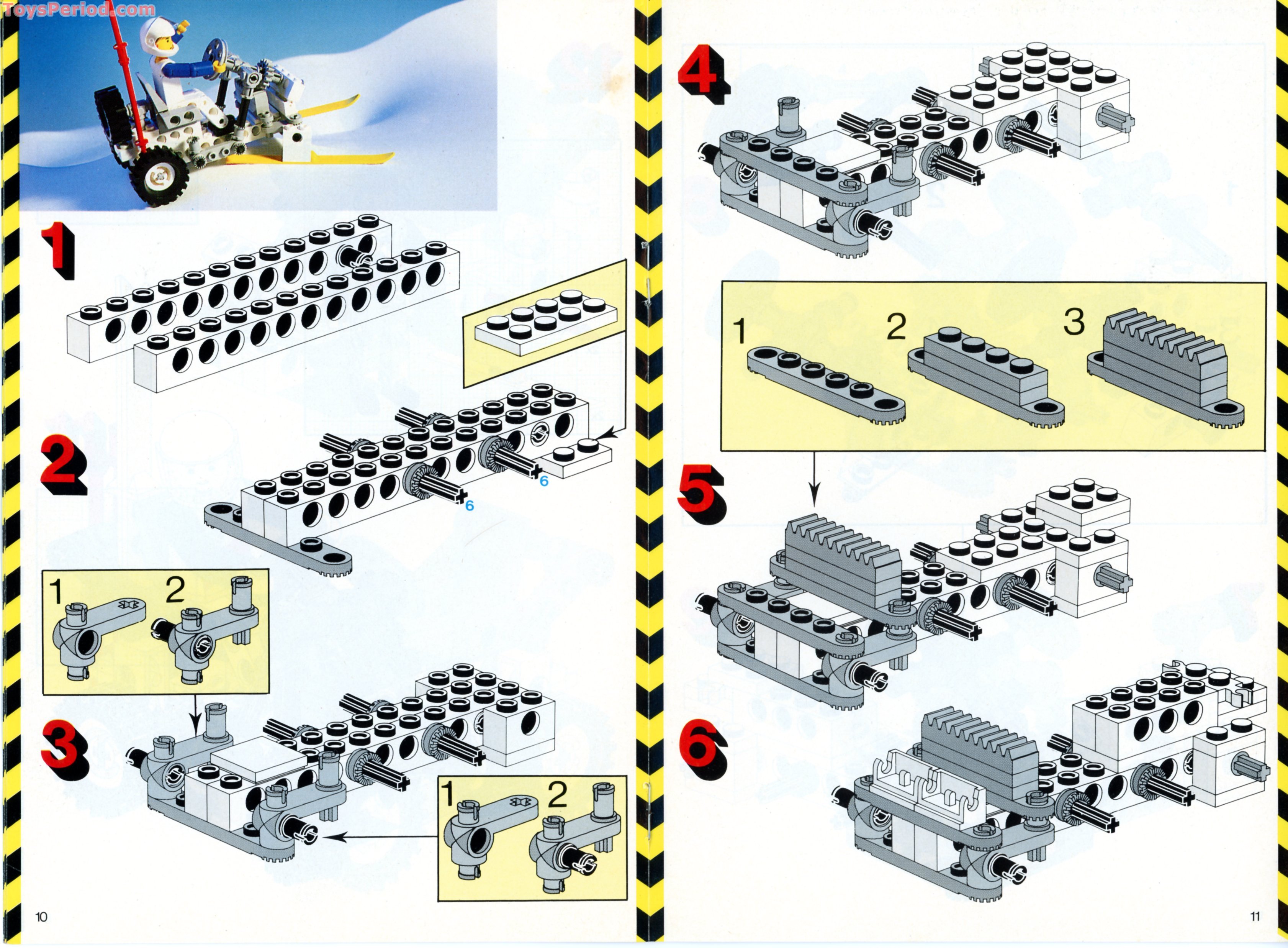 LEGO 8620 Snow Scooter Instructions and Parts List