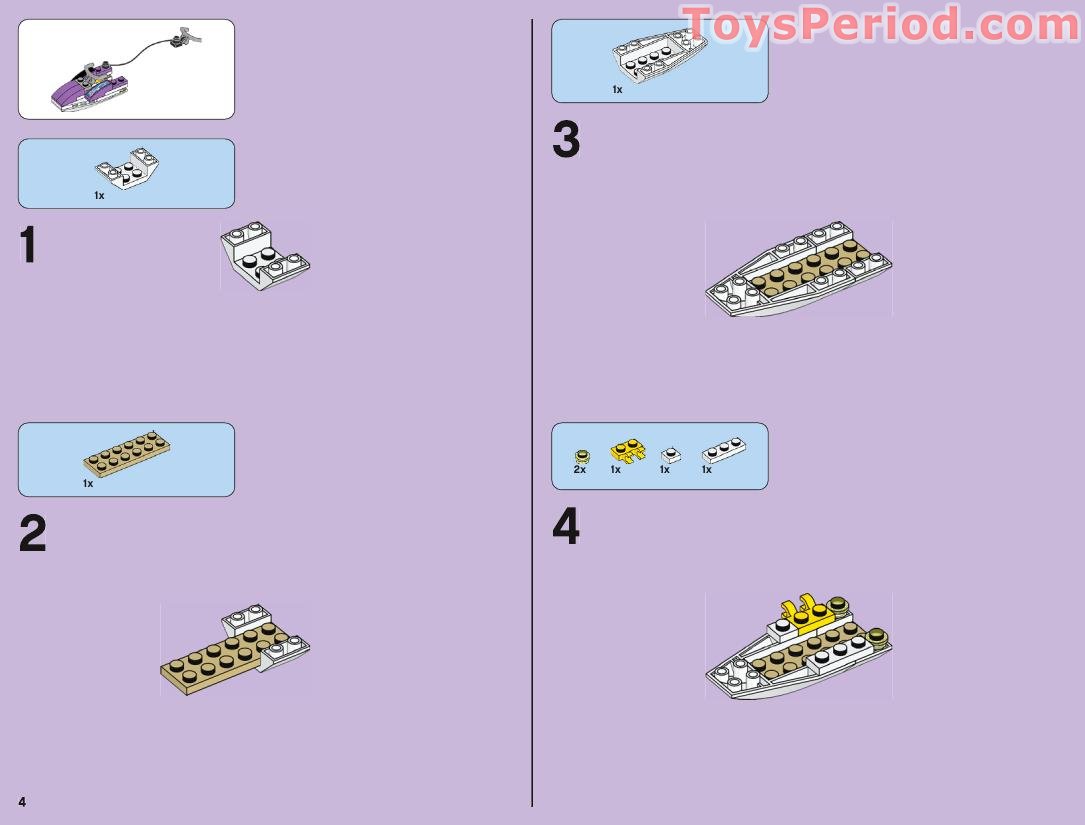 LEGO 41015 Dolphin Cruiser Instructions and Parts List