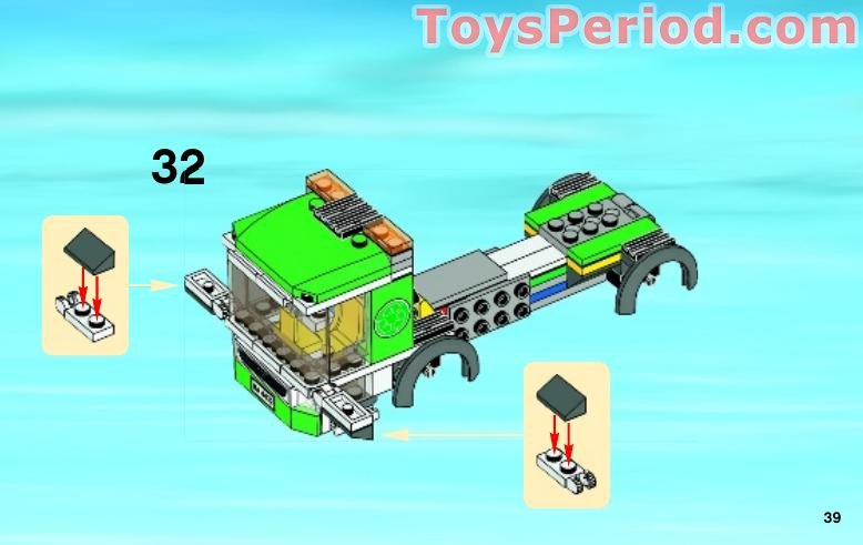 LEGO 4432 Garbage Truck Instructions and Parts List