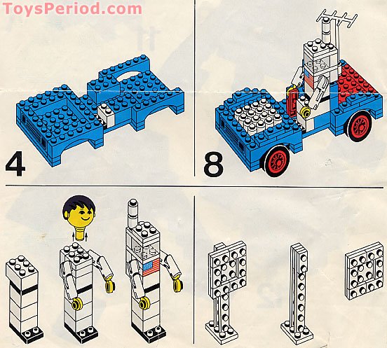 LEGO 367-1 Moon Landing Instructions and Parts List