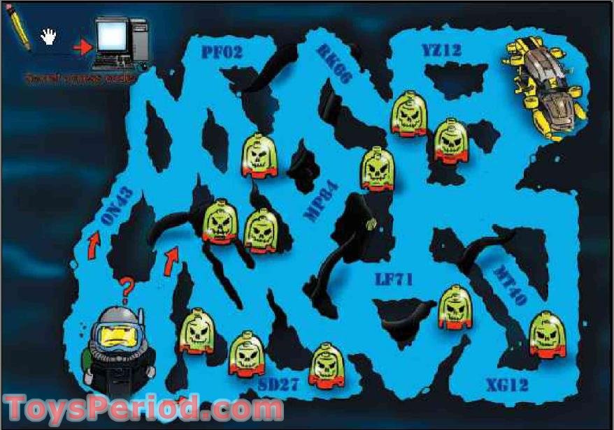 LEGO 4794 Alpha Team Command Sub Instructions and Parts List