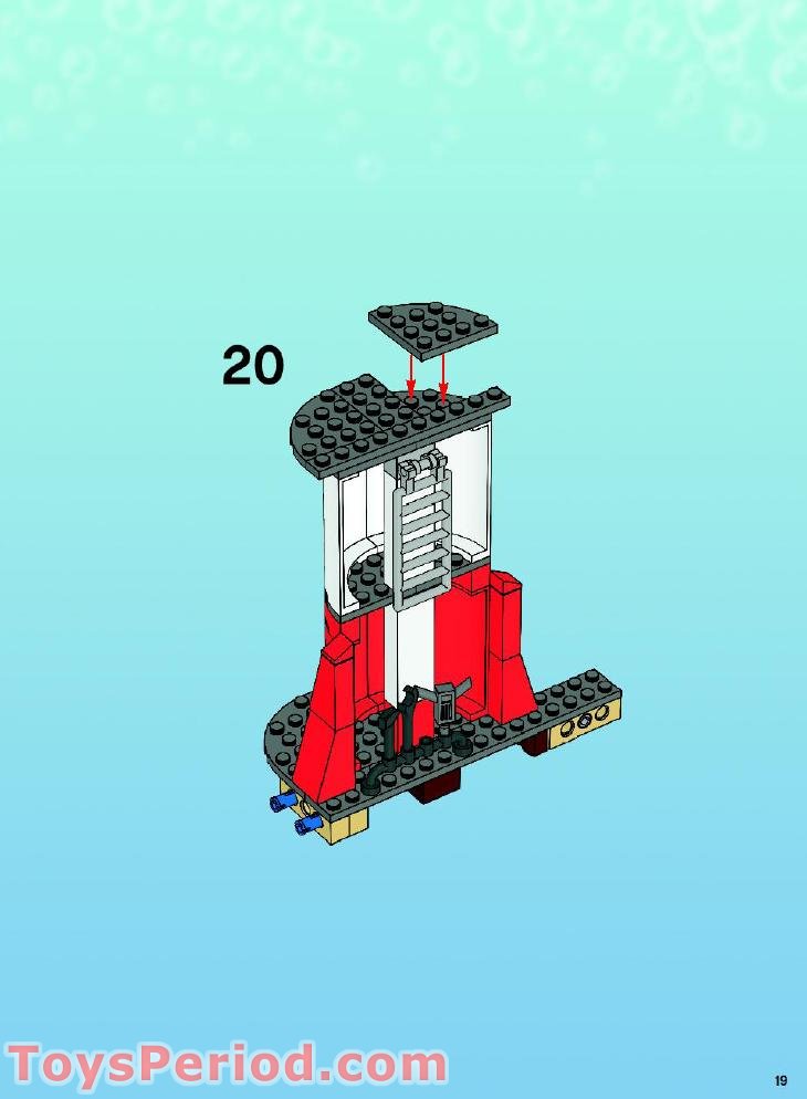 LEGO 4982 Mrs. Puff's Boating School Instructions and Parts List