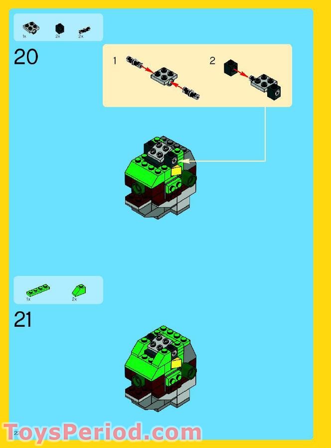 LEGO 4998 Stegosaurus Instructions and Parts List