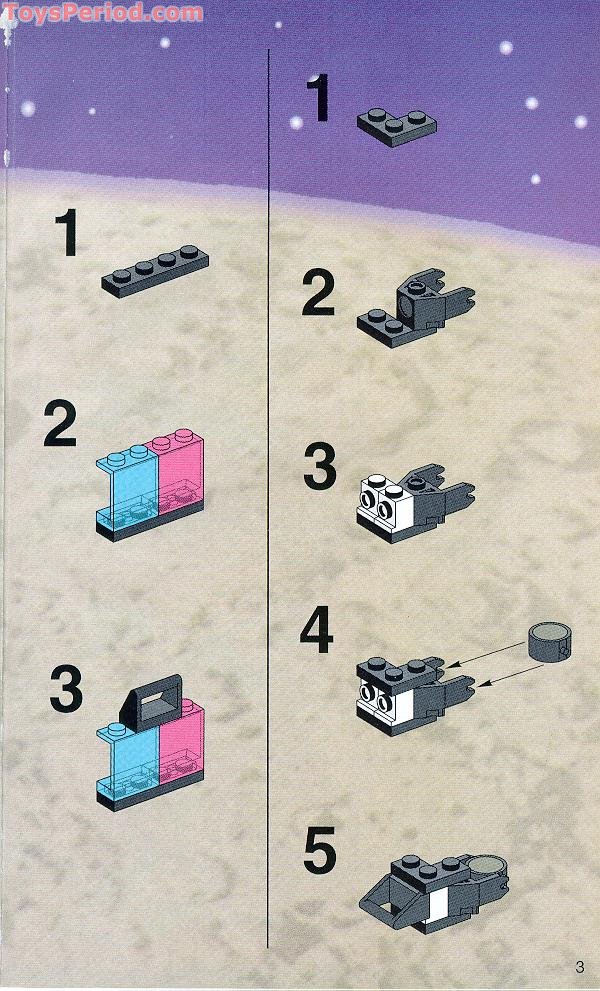 LEGO 6899 Nebula Outpost Instructions and Parts List