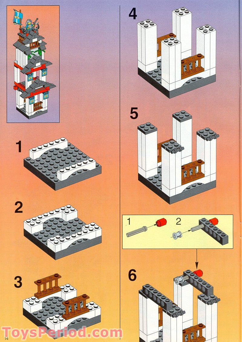 LEGO 6093 Flying Ninja Fortress Instructions and Parts List