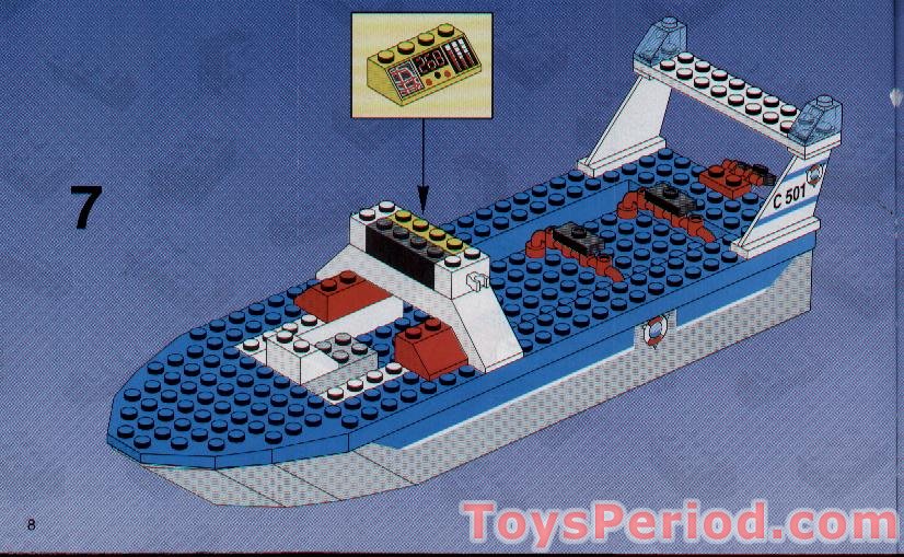 LEGO 6435 Coast Guard Hq Instructions and Parts List