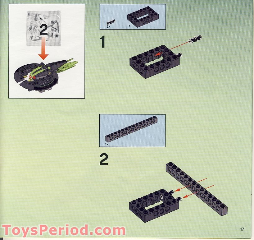 LEGO 7693 Etx Alien Strike Instructions and Parts List