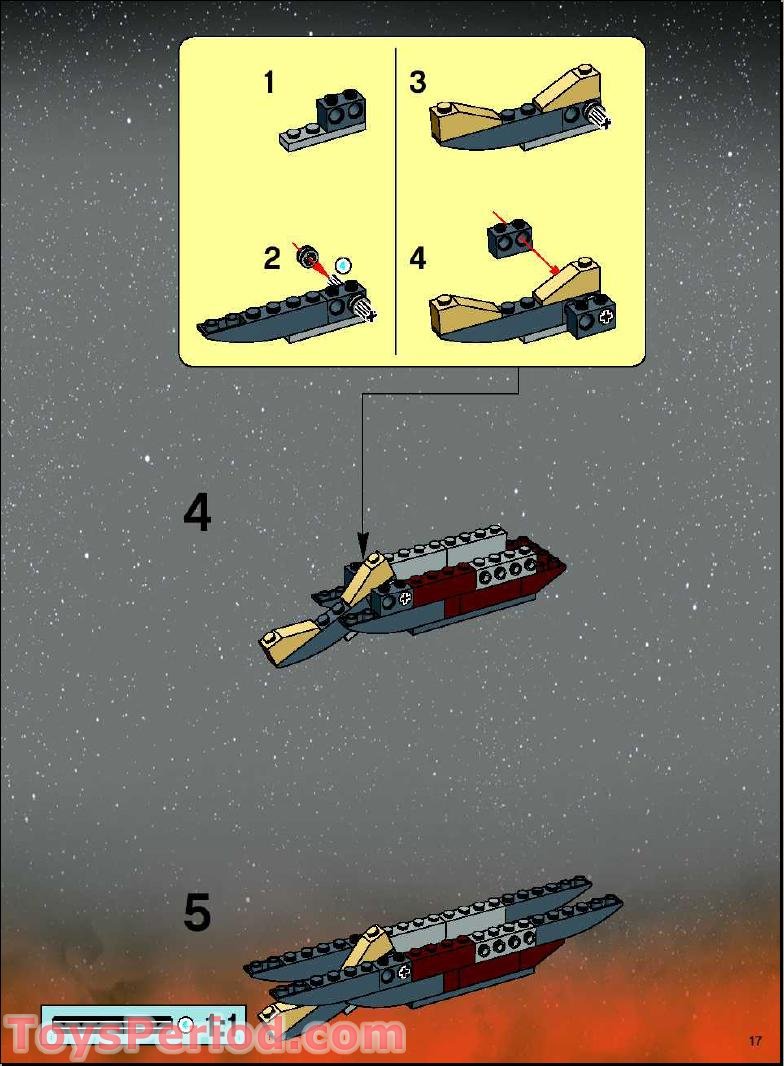 LEGO 7260 Wookiee Catamaran Instructions and Parts List