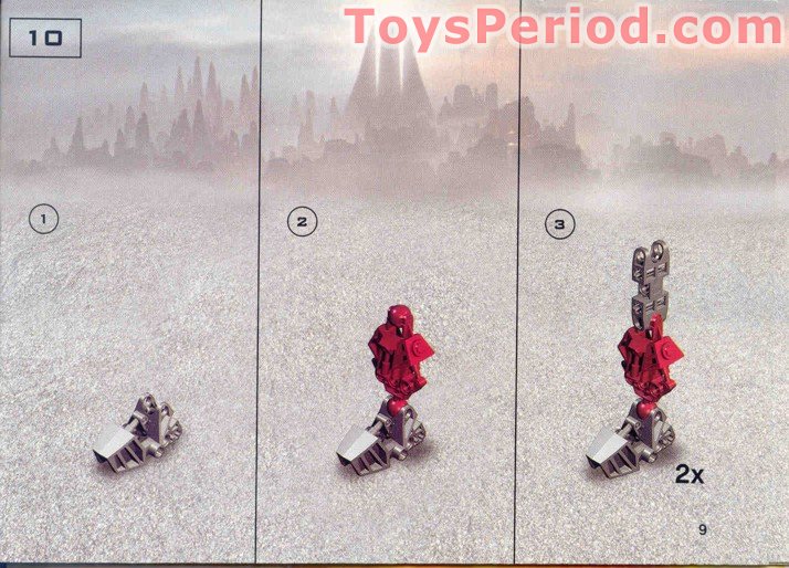 LEGO 8614-1 Vahki Nuurakh Instructions and Parts List