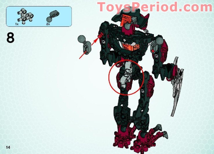 LEGO 8691 Antroz Instructions and Parts List