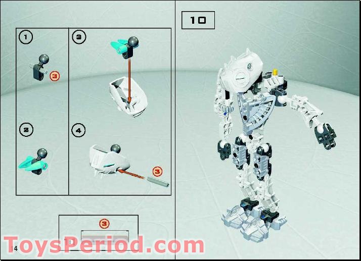 LEGO 8741 Toa Hordika Nuju Instructions and Parts List