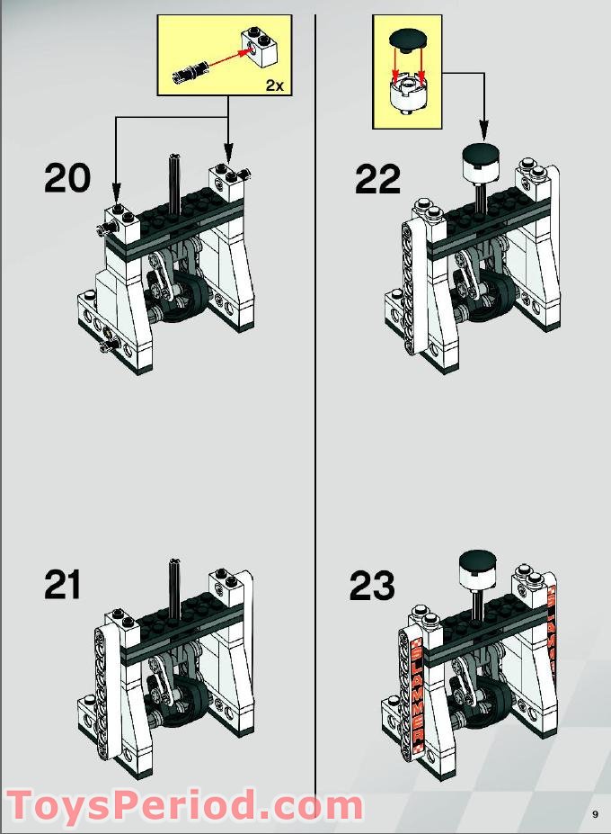 LEGO 8135 Bridge Chase Instructions and Parts List
