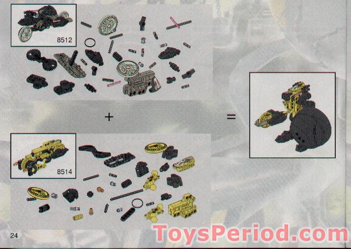 LEGO 8514 Power Instructions and Parts List