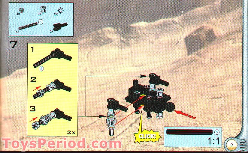 LEGO 8537 Nui-Rama Instructions and Parts List