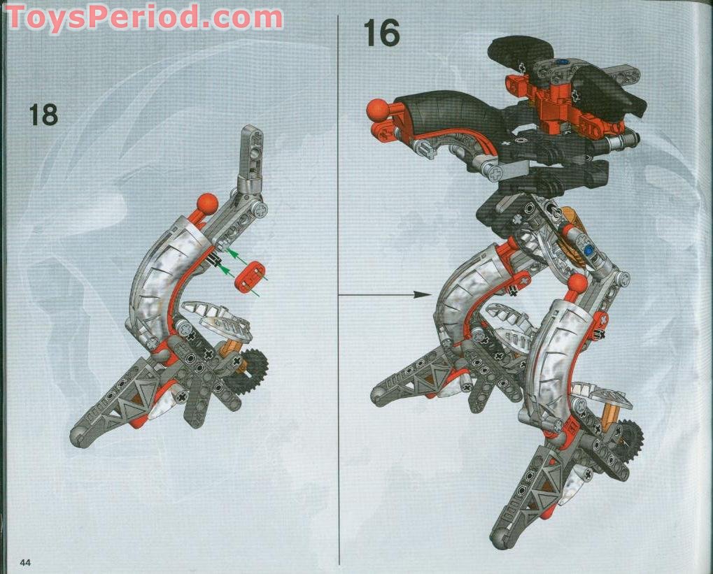 LEGO 8594 Jaller and Gukko Instructions and Parts List
