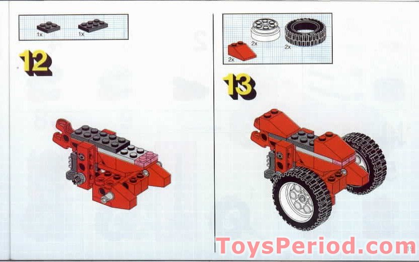 LEGO 8210 Nitro GTX Bike Instructions and Parts List