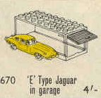 LEGO 670-3 HO Scale Jaguar E-Type Set Parts List