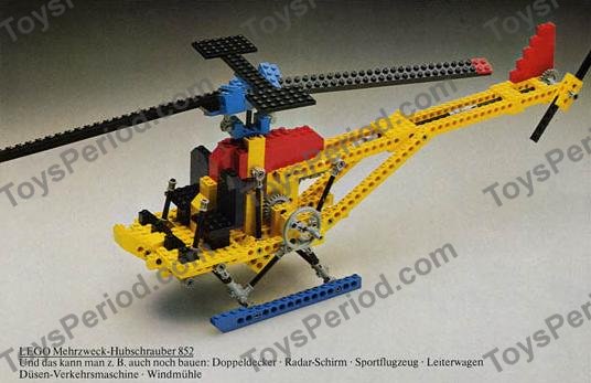 LEGO 852 Multi-Purpose Helicopter Instructions and Parts List