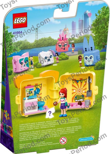 LEGO 41664 Mia's Pug Cube Set Parts List